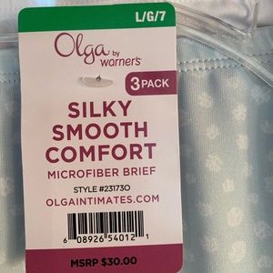 Olga | Intimates & Sleepwear | Olga Silky Microfiber Briefs L7 Xl8 ...